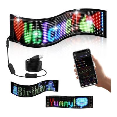 China Sinalização digital LED interna controlada por aplicativo para exibição personalizada de texto e animação de padrões à venda