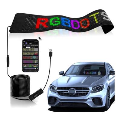 China Programação RGB Car Sign Soft Panel LED Display para anúncio Mensagem de rolagem à venda