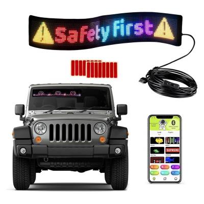 China Controle de aplicativo de telefone mais recente Conteúdo editável Mensagem em movimento Display LED para cartaz de carro à venda