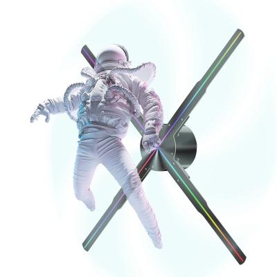 China Publicidade do metrô Ventilador de holograma 3D com conectividade do APP do cartão SD e bateria recarregável à venda