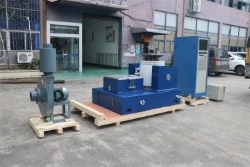 Multi Axis Electrodynamic Vibration Shaker in operation