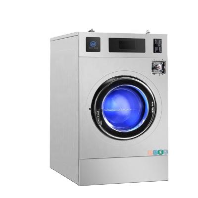 China Coin Operated Commercial Washing Machine 12kg Washer Extractor Hard Mount for Hotel University Laundry for sale
