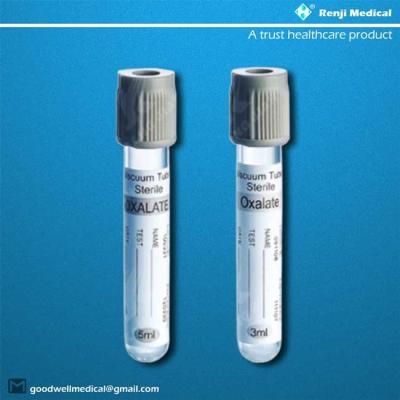 Cina Metropolitana di Renji Disposable Vacuum Blood Collection, provetta del glucosio 3min in vendita
