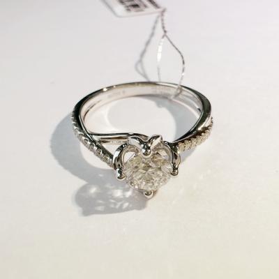 China Women's Customized 18K Gold Diamond Engagement Wedding Ring Four Claw Flower Design IGI GIA Lab Grown Diamond Fine Jewelry for sale