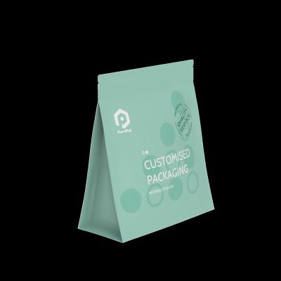 China Customization Printed Flexible Coffee Packaging Flat Bottom Plastic 250g 500g 1kg 1lb Empty Coffee Bags with Valve and Zipper for sale