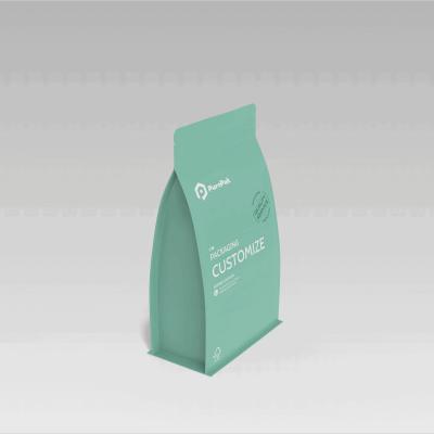 China Custom Printed Stand up Pouch Flexible Zipper Side Gusset Bag Packaging 10kg/50kg Flat Bottom Plastic Bags for sale