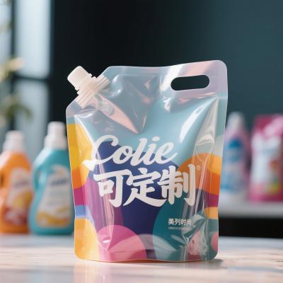 China Custom Washing Laundry Detergent Liquid Soap Refill Bag Stand up Plastic Bag for Liquid Soap for sale