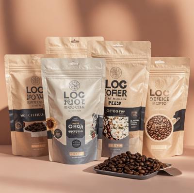 China Customized Pouches Bolsa Packaging 250g 500g 1lb Stand up Side Gusseted Bag Coffee Bean Bags With Zip Lock for sale