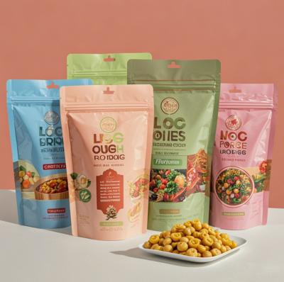 China Custom Printed Compostable Aluminum Foil Side Seal Flat Bottom Coffee Bean Pouches Packaging Bag With Zipper for sale