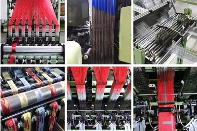 China Shuttleless Needle Loom for Computerized Jacquard Loom Machine Underwear Elastic Tape Making Machines for sale