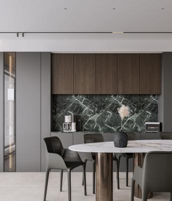 Chine Design de maison entière gris et noir bois grain design de maison moderne personnalisé à vendre