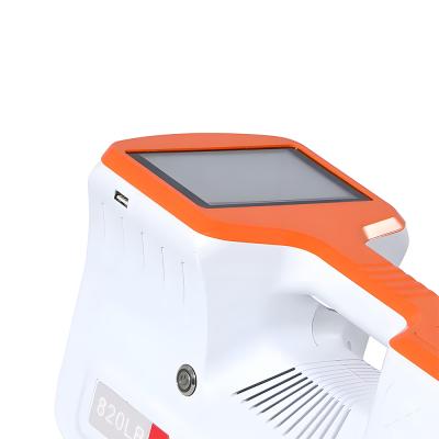 China Portable Handheld Laser Fiber Marking Machine Touch Screen Lithium Battery Printer with DXF Graphic Format Support New Condition for sale