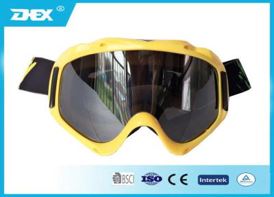 中国 黄色い保護 Motorcross のガラスによって分極される PC の煙レンズをよじ登って下さい 販売のため