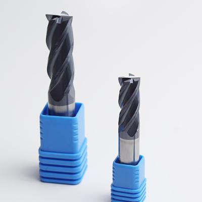China Extremo sólido Mills Hrc 60 W del cuadrado de las flautas D8 del carburo de tungsteno 4 en venta