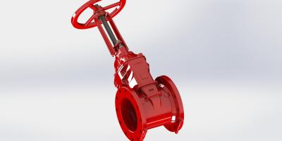 중국 소방 서비스용 Rising Stem Type UL FM Gate Valve Red Epoxy Coated 판매용