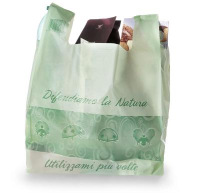 China Bolsa de compras biodegradable de 15 micrones de compost en venta