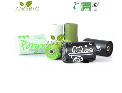 China Saco de basura biodegradable y respetuoso con el medio ambiente para animales domésticos Residuos de caca almidón de maíz en venta