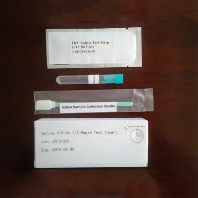 Cina Kit di test rapidi per la rilevazione di anticorpi HIV per malattie infettive Campione di saliva di plasma di sangue intero 25 test in vendita
