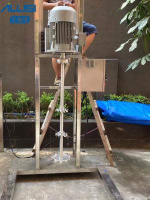 China Moveable Pneumatic Lotion High Shear Dispersing Equipment Fixed High Speed Lifting Disperser Machine for sale