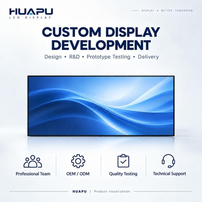 HUAPU large format LCD display custom display development services product visualization