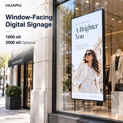 OD high brightness LCD application concept for Shop Windows