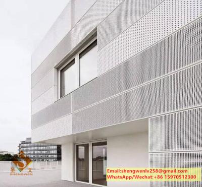 China Architectural aluminum panel perforated for facade cladding customized for sale