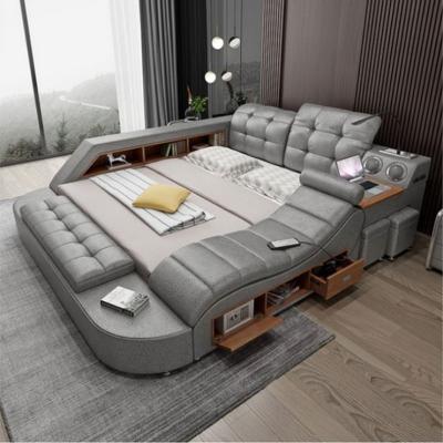 Κίνα Δερμάτινο Luxury Bedroom Sets Tufted Καμαρωτό κρεβάτι μοντέρνο σχεδιασμό προς πώληση