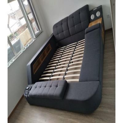 Κίνα Δερμάτινο Luxury Bedroom Sets Tufted Καμαρωτό κρεβάτι μοντέρνο σχεδιασμό προς πώληση