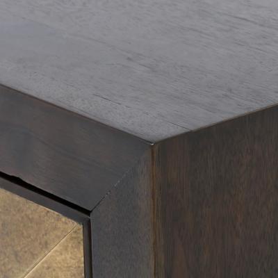 Chine Armoire de buffet en bois massif noir à vendre