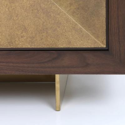 Chine Armoire de buffet en bois massif noir à vendre