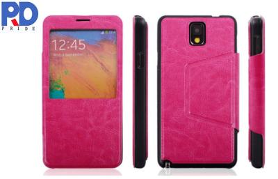 中国 Samsung は 3 つのフリップ カバー携帯電話の保護箱の本革に注意します 販売のため