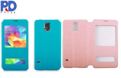 中国 Samsung S5 のためのカスタマイズされたフリップ カバー携帯電話の保護箱の総合的な革 販売のため