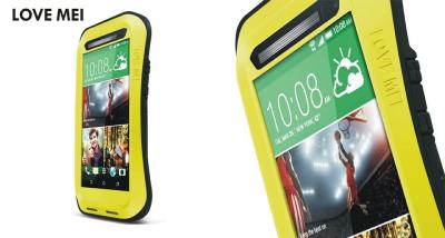 Cina Casi protettivi del telefono cellulare del vitino del metallo per la copertura di Tre-Impermeabilizzazione di HTC M8 in vendita