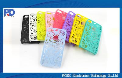 Cina Ingrani i casi protettivi del telefono cellulare del fiore/copertura esile di iPhone 4s Rosa in vendita