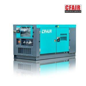 China CF185 7bar Stationary Diesel Industrial Rotary Screws Air Compressor for sale
