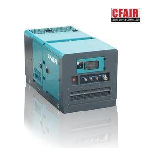 China 390 Cfm Movable Air Compressor Screw Air Compressor for General Construction for sale
