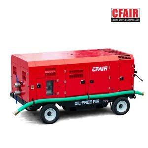 China 1500cfm Diesel Engine Oil Free Air Compressor for Hire and Rental Company for sale