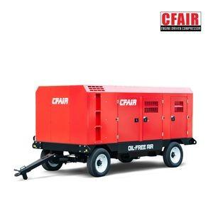 China World First 200cfm Oil Free Diesel Compressor in Nuclear Power Plant for sale