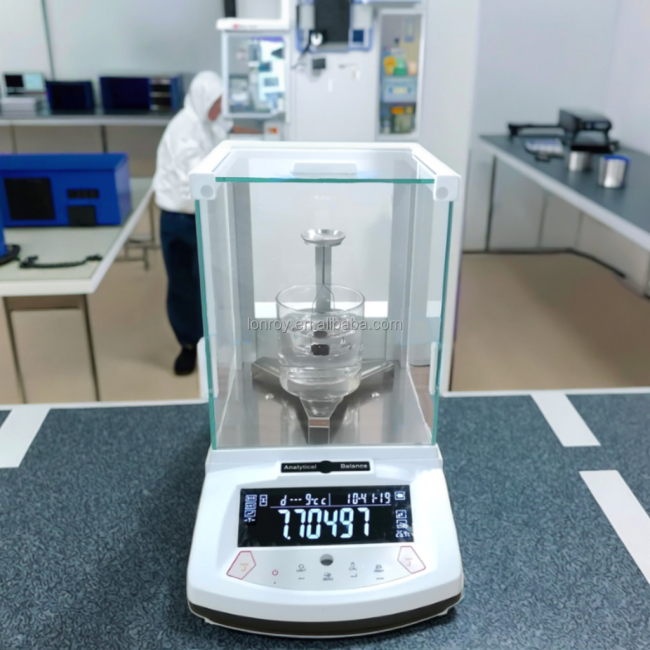 Front panel of density tester with detailed controls