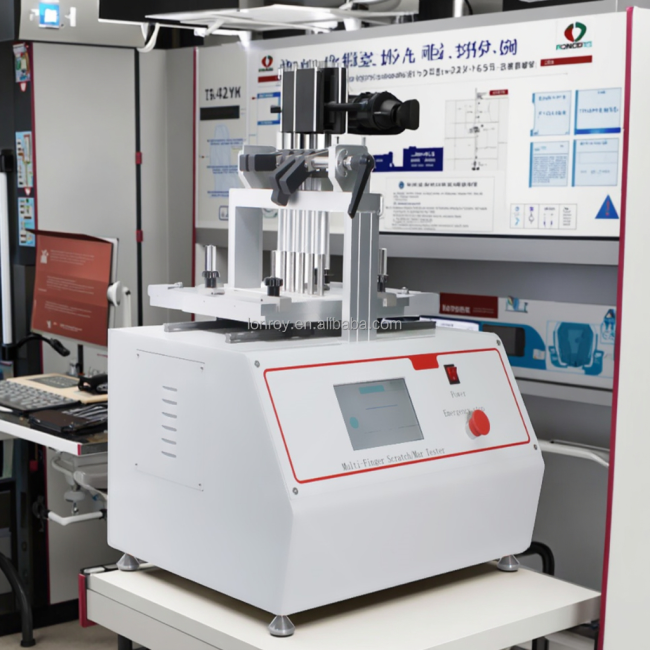 Side view of Ford BN 108 testing machine with control panel visible