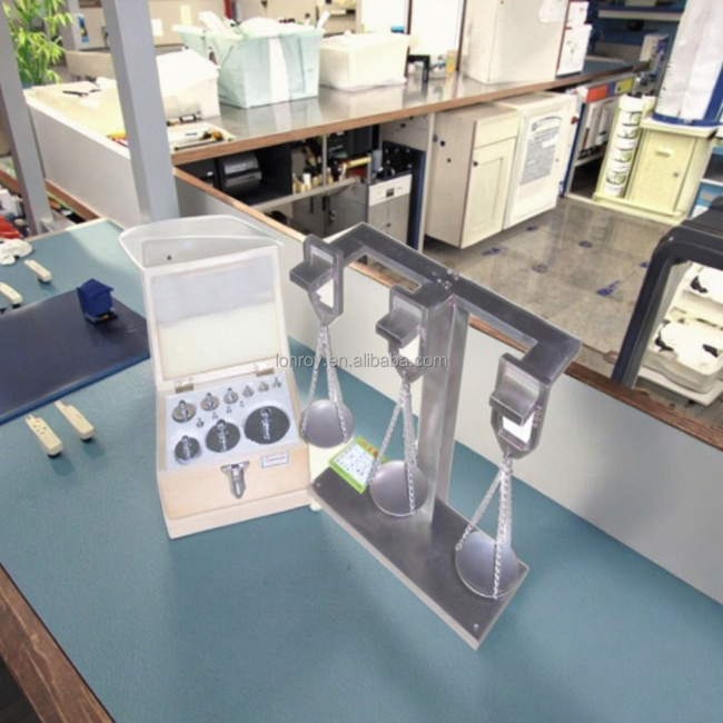 Close-up view of pressure test device components