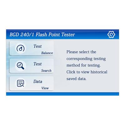 China BGD 240 Probador automático de punto de inflamación ASTM D 3278 en venta