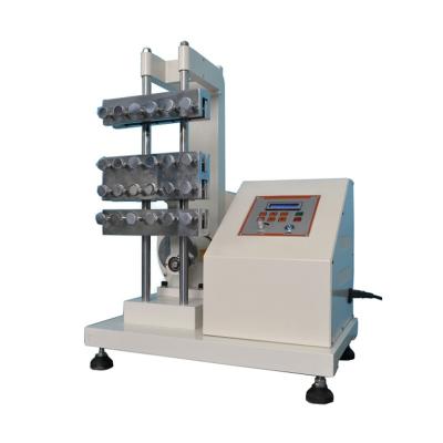 China Máquina de ensayo de torsión ASTM D813 D430 JIS K6301 ISO 132 Probador curvado de tejidos Equipo de ensayo de resistencia al plegamiento en venta