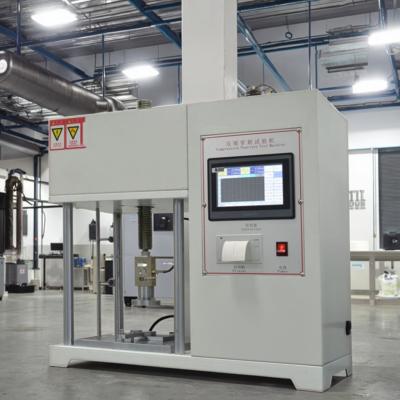 China EN 12568 JIS Calzado de seguridad Máquina de ensayo de resistencia a la presión estática a la perforación ANSI Tester de resistencia a la compresión con tapa de los dedos en venta