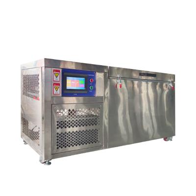 China JIS K6545 ISO 20344 Máquina de prueba vertical de baja temperatura resistente al frío ASTM 1052 Probador de resistencia al frío de materiales en venta