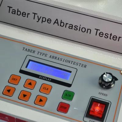 中国 DIN 53754 二連式テーバー摩耗試験機 ISO 5470 材料摩耗抵抗試験機 販売のため
