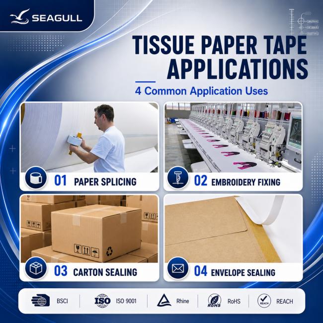 Tissue Paper Tape Applications