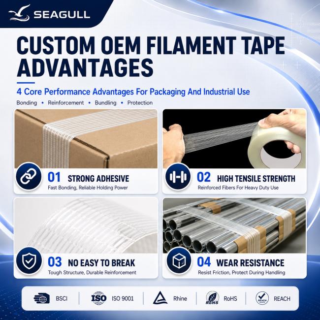 Fiberglass Filament Tape Features