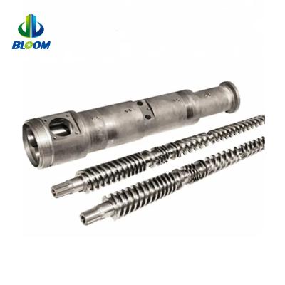 China Conical Twin Screw Barrel for Plastic Rubber Extruder for sale