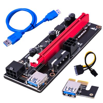 China Poder VER 009S PCI-E 1X del cable del adaptador USB 3,0 de PCI Express del suplemento de la tarjeta gráfica del indicador luminoso a la canalización vertical 009S de 16X LER en venta